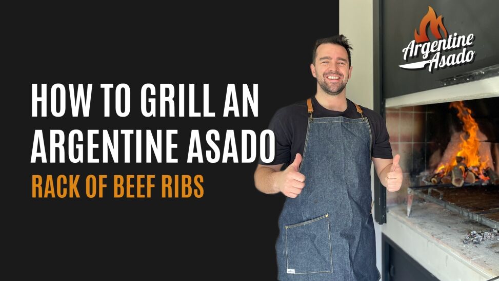 Asado Costillar - How to Grill Argentine Rack of Beef Ribs%